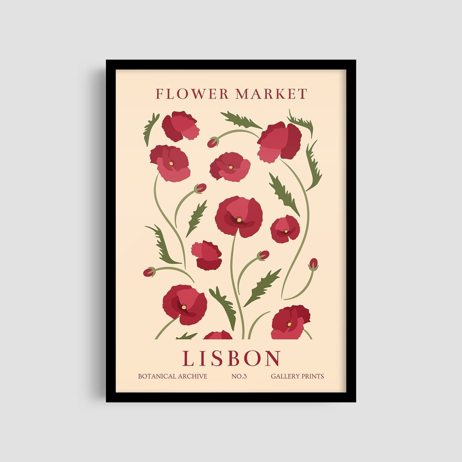 Купити Постер "Poppy Market" A4 (29.7x21 cm) картина на полотні Без ...