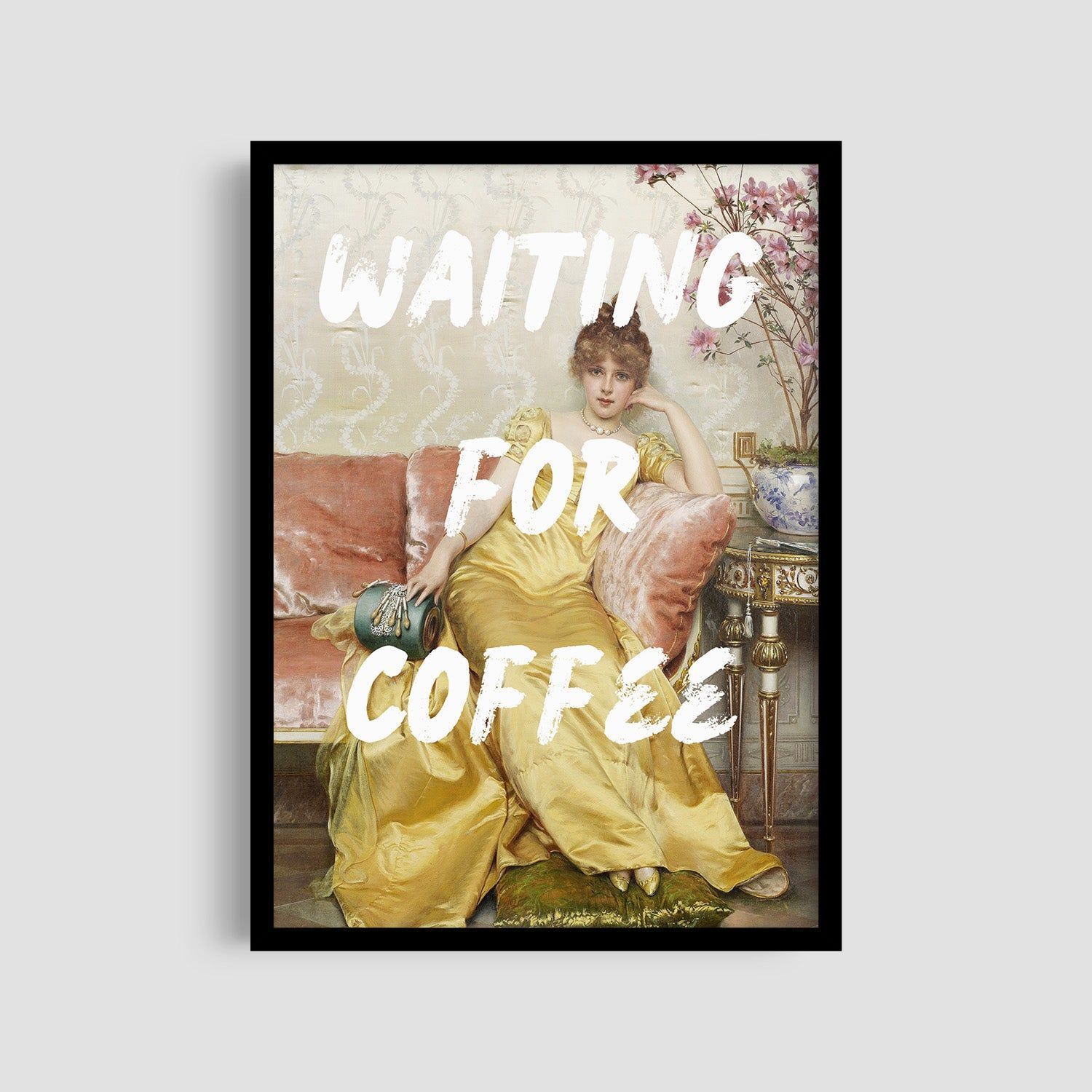 Купити Постер "Waiting For Coffee" A4 (29.7x21 cm) картина на полотні ...