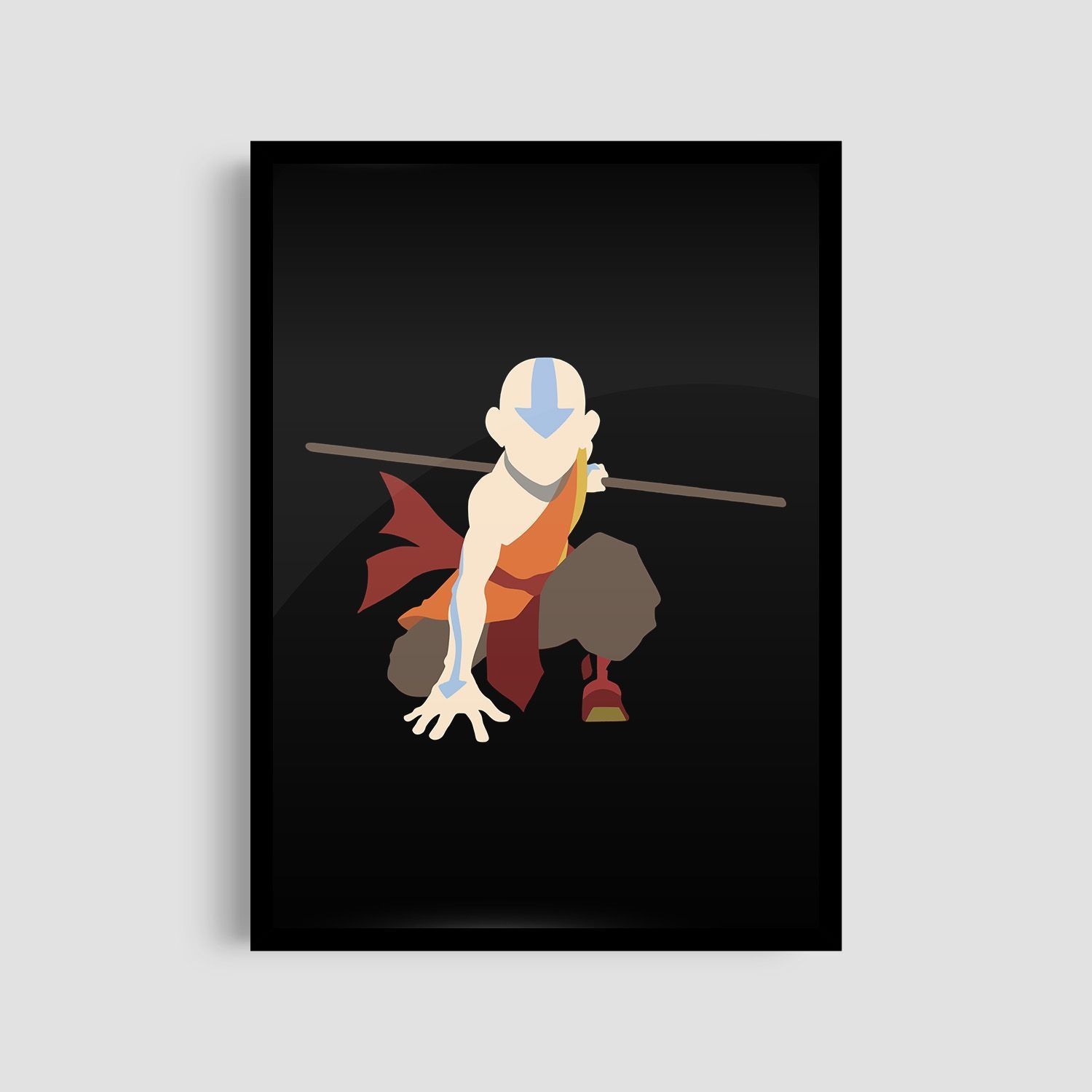 Купити Постер "Avatar Aang Pose" A4 (29.7x21 cm) картина на полотні Без ...