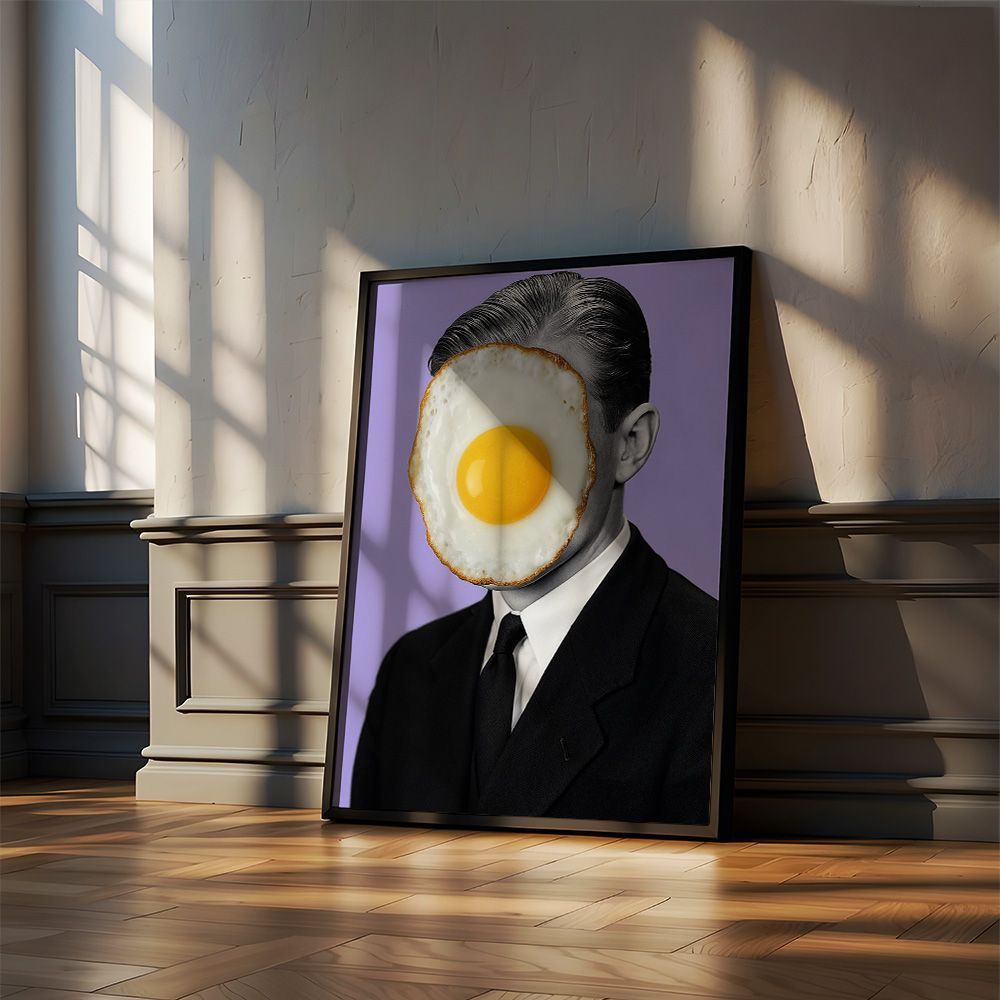 Купити Постер "Egg Head" A4 (29.7x21 cm) картина на полотні Без рамки ...