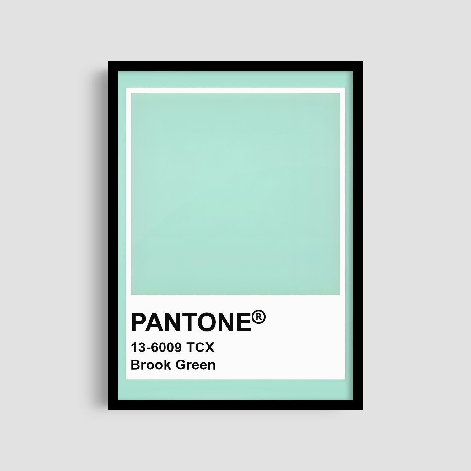 Купити Постер "Pantone Brook Green" A4 (29.7x21 cm) картина на полотні ...