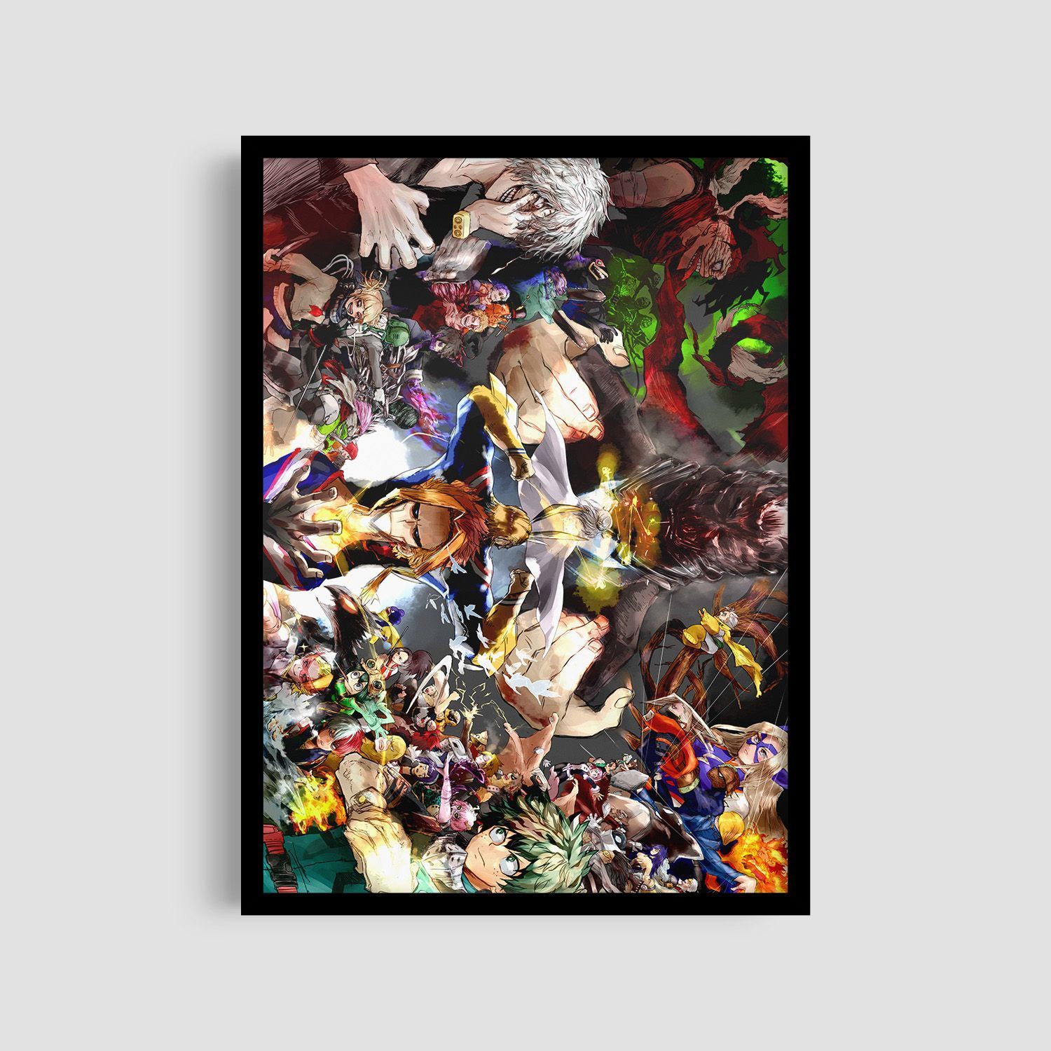 Купити Постер "My Hero Academia Fight" A4 (29.7x21 cm) картина на ...