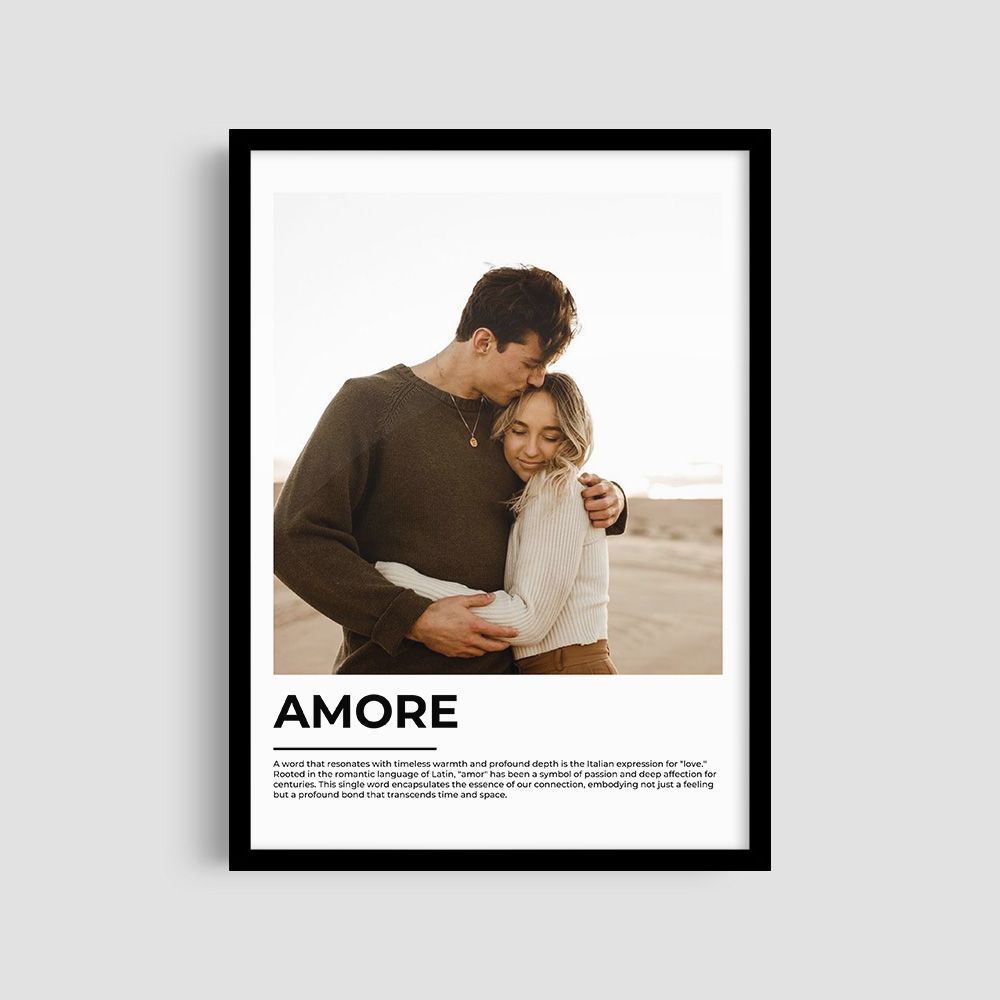 Купити Постер Персоналізований "Amore" A4 (29.7x21 cm) картина на ...